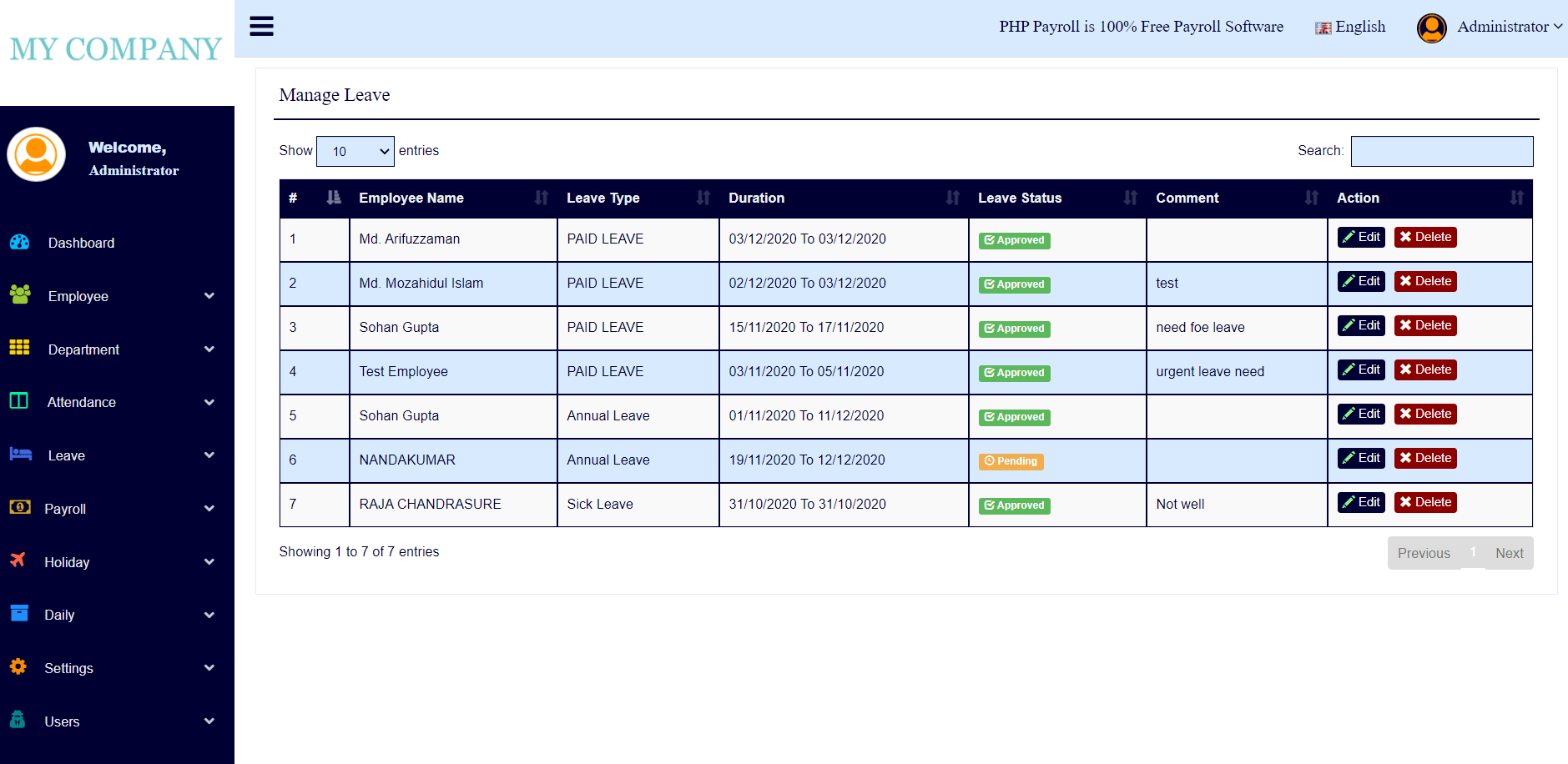 Screenshot_6 - PHP HR - Employee HRM Software
